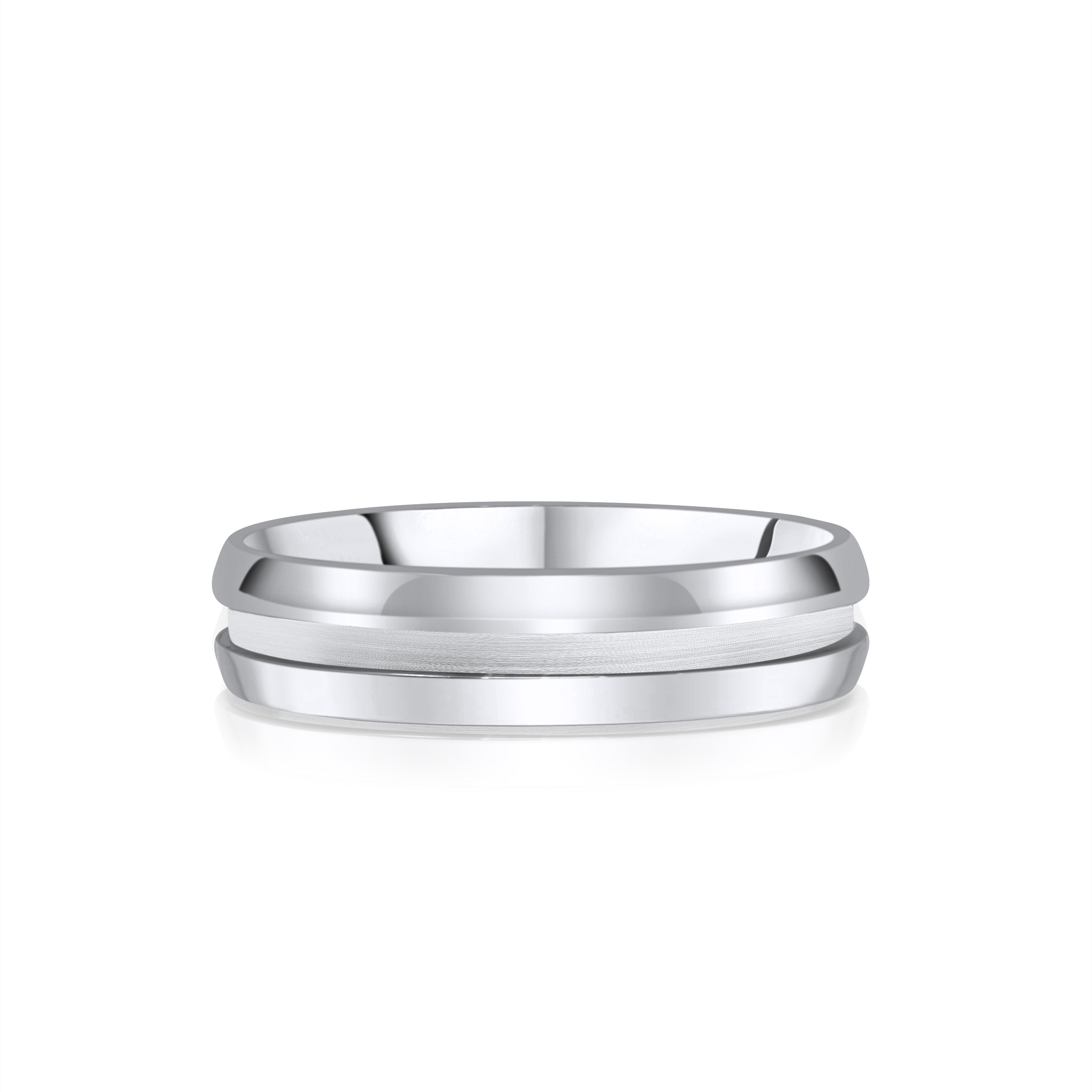 Polished Soft Court with Thich Centre Groove – Humaiyra Jewellery